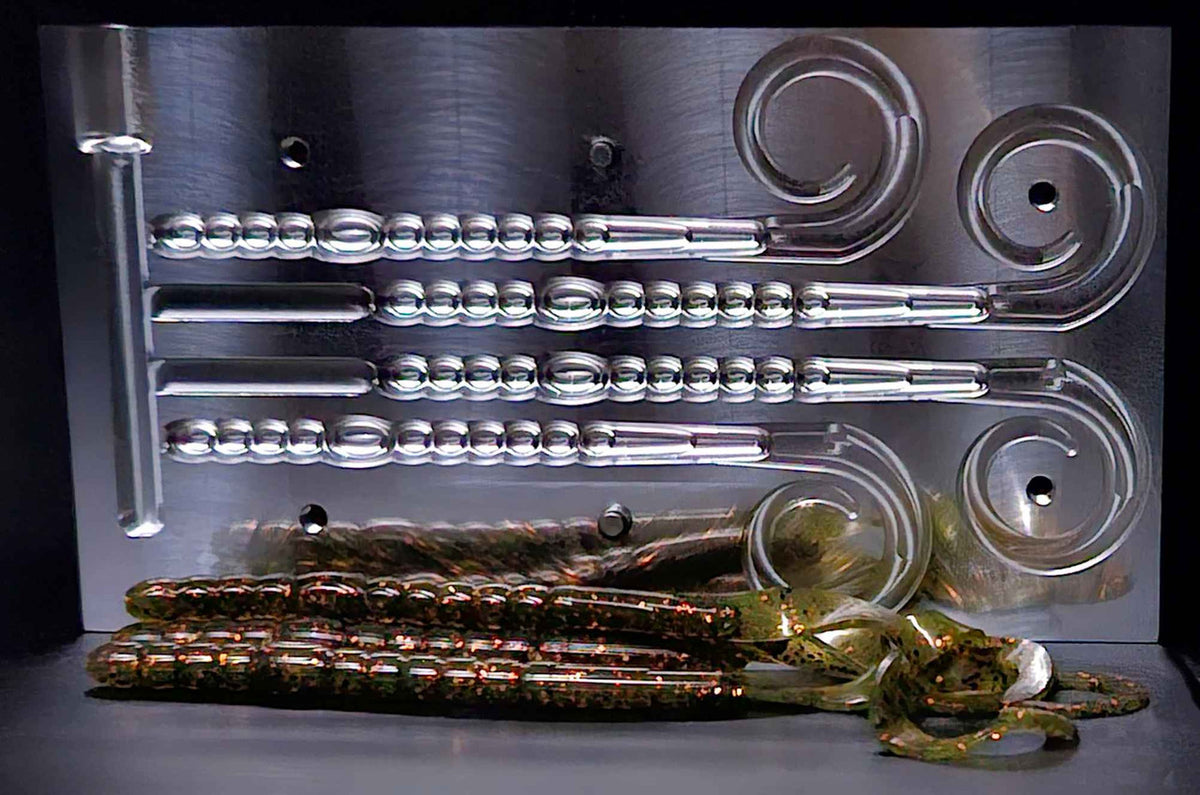 10" Curl Tail Worm Mold | Angling AI – Angling A.i.
