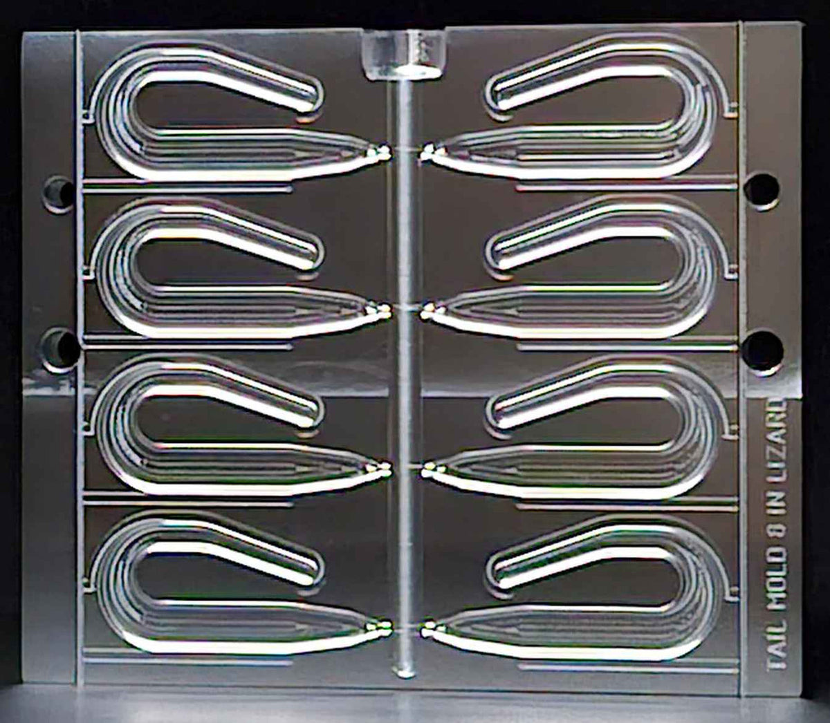 8 Inch 'MOJAVE' Lizard Tail Mold (8 Cavity) | Angling AI – Angling A.i.